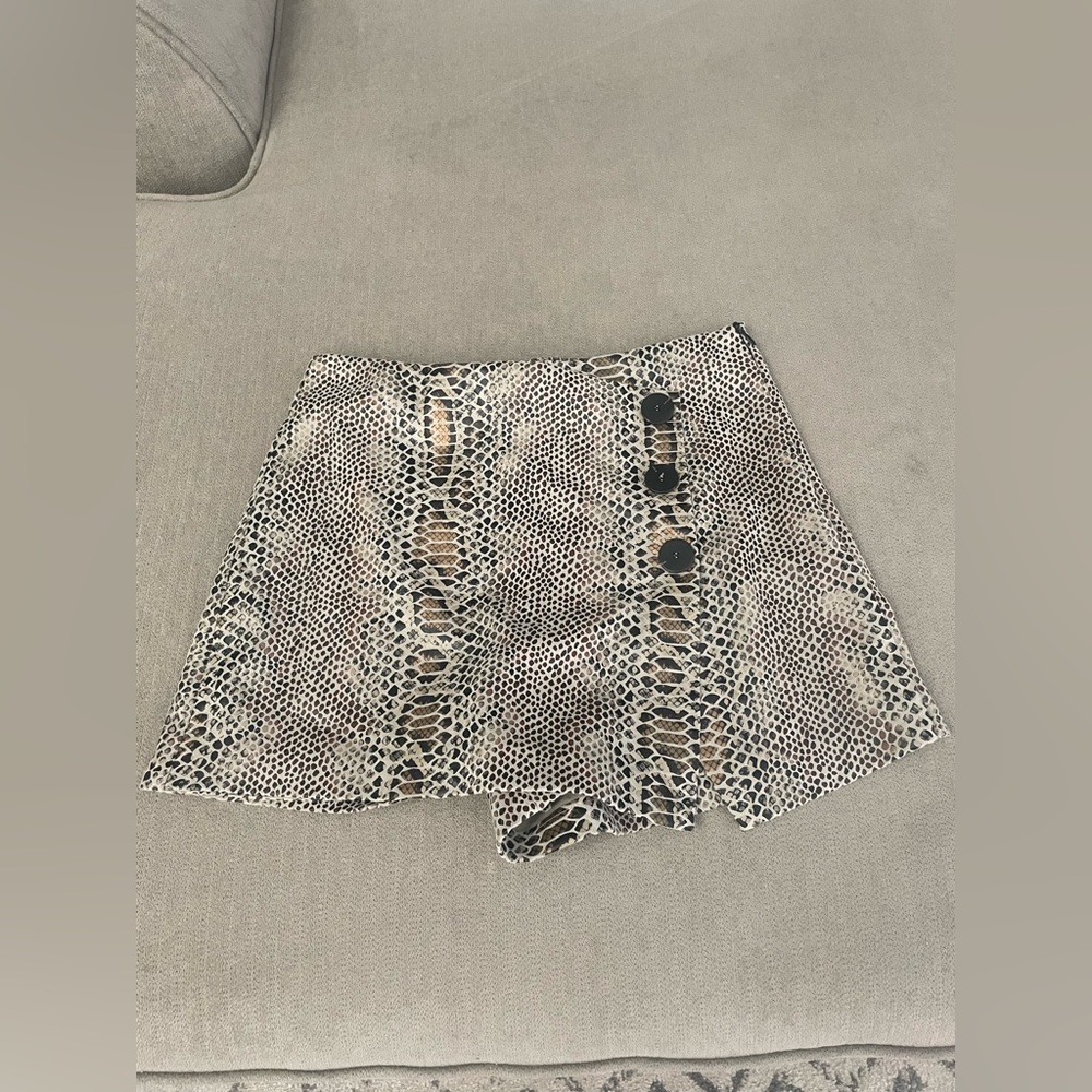 Zara Snake Print Skort - Gem